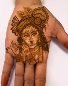 Krishna Janmashtami Mehndi Design: आसान मेंहदी डिजाइन