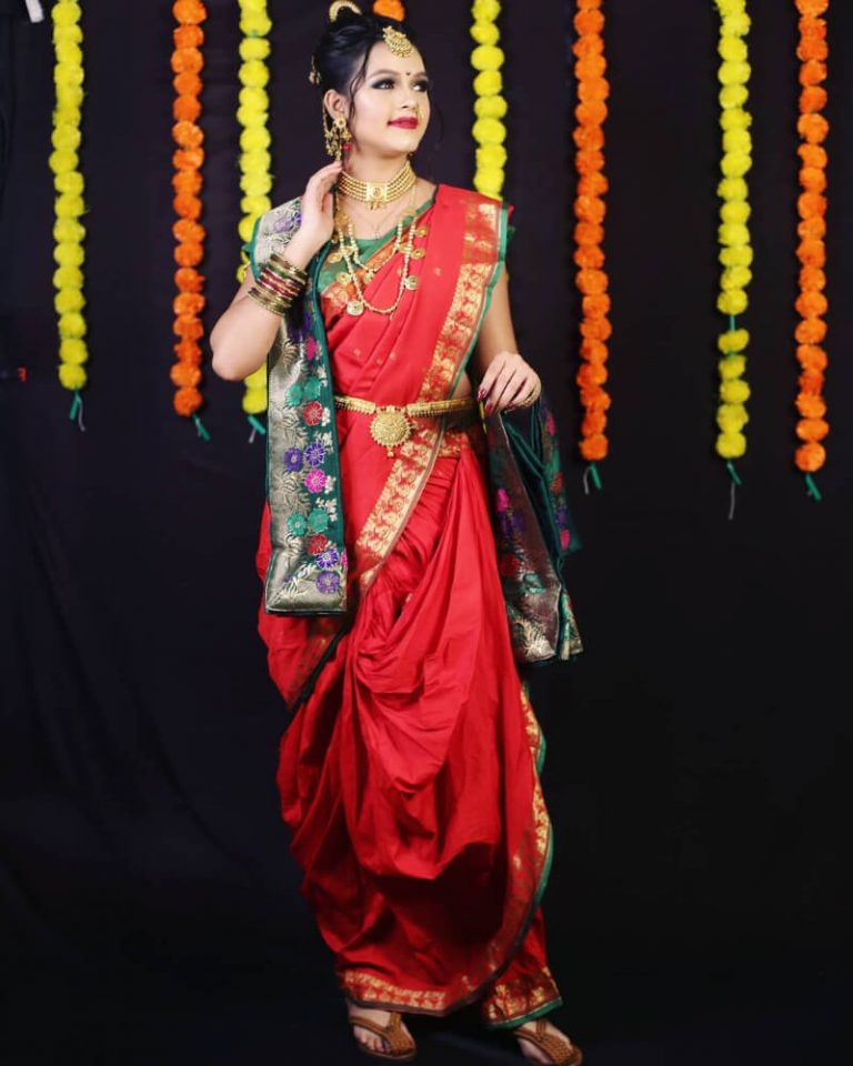 Best of Behind Nauvari Sarees for Bride - Peshwai Marathi Sarees Looks